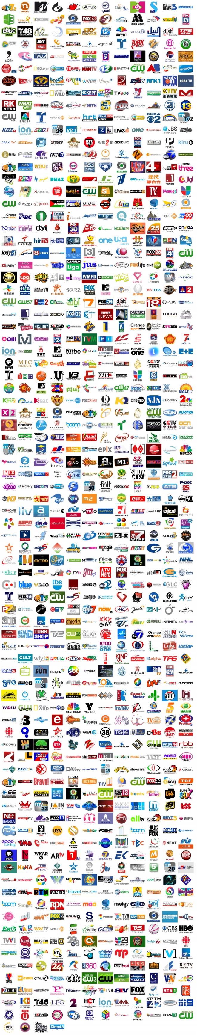 Here's 9,000 TV logos